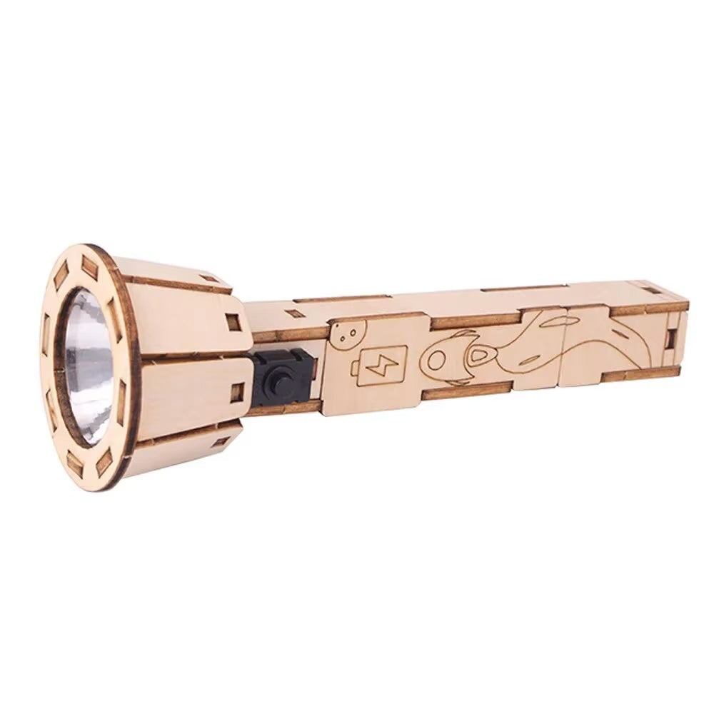 LED Laser Cut Wooden Flashlight - DIY Build - Easy - 2/7 Difficulty ...
