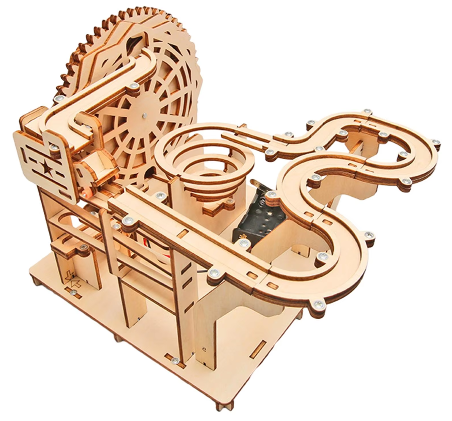 Electric Wooden Marble Run - DIY Build - Easy - 3/7 Difficulty – Puzzle ...